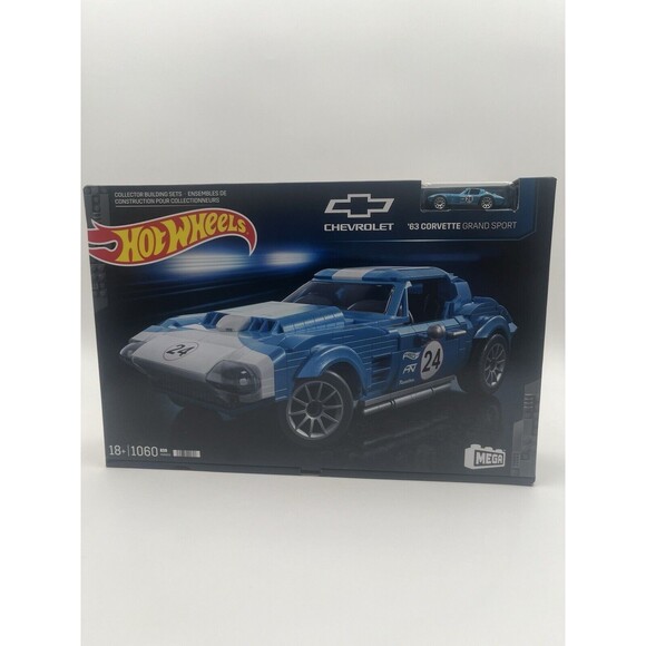 MEGA | Toys | 52mega Hot Wheels 63 Corvette Grand Sport Race Car Nib ...